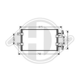 DIEDERICHS Kondensator, Klimaanlage dcc1360 f&uuml;r Opel RENAULT