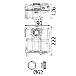 Mahle Ausgleichsbeh&auml;lter, K&uuml;hlmittel crt340000s f&uuml;r Ford (CHANGAN)