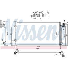NISSENS Kondensator, Klimaanlage 941287 f&uuml;r JAGUAR ROVER LAND