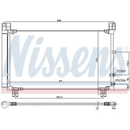 NISSENS Kondensator, Klimaanlage 940572 f&uuml;r LEXUS