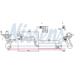 NISSENS Trockner, Klimaanlage 95448 f&uuml;r NISSAN