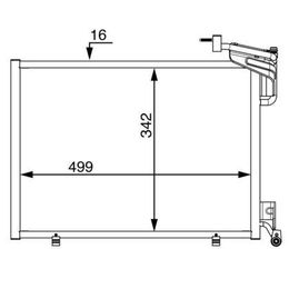 Mahle Kondensator, Klimaanlage ac21000s f&uuml;r Ford ASIA & OCEANIA REACH
