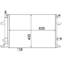 Mahle Kondensator, Klimaanlage ac497000s f&uuml;r Volvo
