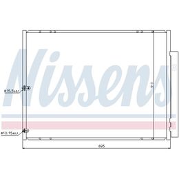 NISSENS Kondensator, Klimaanlage 940297 f&uuml;r LEXUS