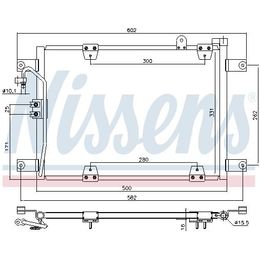 NISSENS Kondensator, Klimaanlage 940578 f&uuml;r Suzuki
