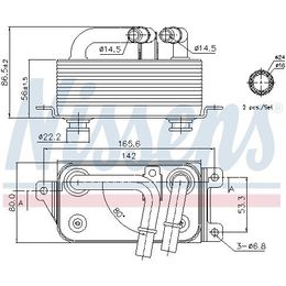 NISSENS &Ouml;lk&uuml;hler, Automatikgetriebe 90623 f&uuml;r ALPINA BMW