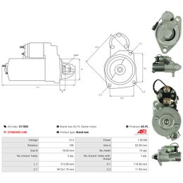 AS-PL Starter s1100s f&uuml;r CHEVROLET Suzuki