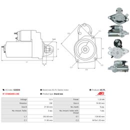 AS-PL Starter s3203s f&uuml;r Peugeot TOYOTA