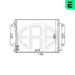 ERA Kondensator, Klimaanlage 667108 f&uuml;r VW