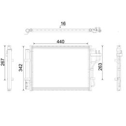 Mahle Kondensator, Klimaanlage BEHR HELLA SERVICE *** PREMIUM LINE ac917000p f&uuml;r HYUNDAI KIA