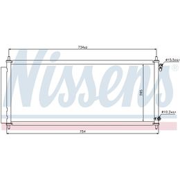 NISSENS Kondensator, Klimaanlage 940051 f&uuml;r HONDA