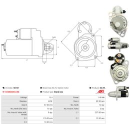 AS-PL Starter s5131 f&uuml;r MITSUBISHI NISSAN