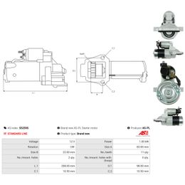 AS-PL Starter s5259s f&uuml;r MAZDA MITSUBISHI