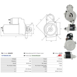 AS-PL Starter s6262pr f&uuml;r Mercedes NISSAN