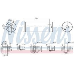 NISSENS Trockner, Klimaanlage 95524 f&uuml;r VW