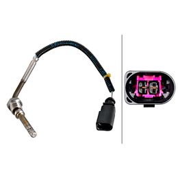 Hella Sensor, Abgastemperatur 6pt010376971 f&uuml;r VW
