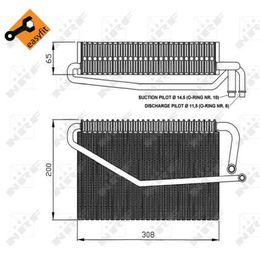 NRF Verdampfer, Klimaanlage 36122 f&uuml;r Mercedes