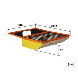 FILTRON Luftfilter ap0851 Filtereinsatz 87mm f&uuml;r Iveco