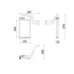 Mahle W&auml;rmetauscher, Innenraumheizung ah335000p f&uuml;r Mercedes