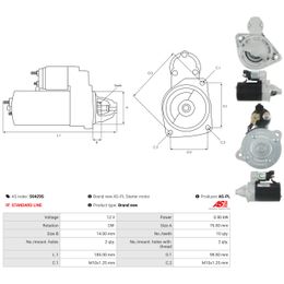 AS-PL Starter s9429s f&uuml;r HYUNDAI