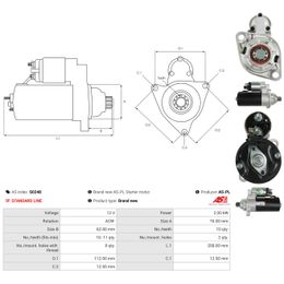 AS-PL Starter s0248 f&uuml;r Ford VW