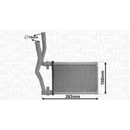 MAGNETI MARELLI W&auml;rmetauscher, Innenraumheizung 350218490000 f&uuml;r ALFAROME/Fiat/LANCI