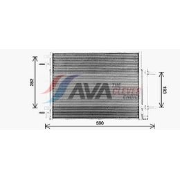 AVA QUALITY COOLING Kondensator, Klimaanlage ol5735d f&uuml;r Vaughall