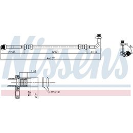 NISSENS Hochdruckleitung, Klimaanlage 847701 f&uuml;r Citro&euml;n