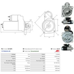 AS-PL Starter s5136pr f&uuml;r Opel Fiat MITSUBISHI