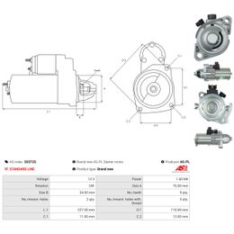 AS-PL Starter s9372s f&uuml;r HONDA