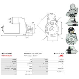 AS-PL Starter s5040 f&uuml;r Suzuki MITSUBISHI