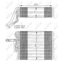 NRF Verdampfer, Klimaanlage 36025 f&uuml;r VW