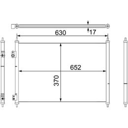 Mahle Kondensator, Klimaanlage ac755000s f&uuml;r ACURA HONDA