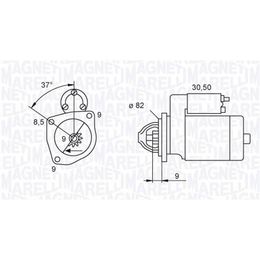 MAGNETI MARELLI Starter 063721045010 f&uuml;r Fiat ALFA ROMEO Opel