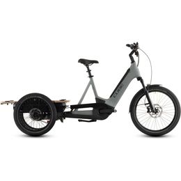 Cube Trike Flatbed Hybrid 750 | Gr. One Size | Aluminium E-Transportrad Grau