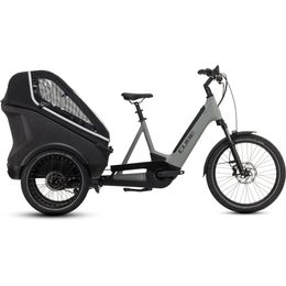 Cube Trike Family Hybrid 750 | Gr. One Size | Aluminium E-Transportrad Grau