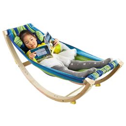 sobuy Kinderh&auml;ngematte, Mehrfarbig, Holzwerkstoff, 124x45x36 cm, Kinder- & Jugendzimmer, Kinderm&ouml;bel, Kindersitzm&ouml;bel & -tische, Kindersessel & -sofas
