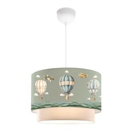 lux.pro H&auml;ngeleuchte, Gr&uuml;n, Textil, 30x70x30 cm, Lampen & Leuchten, Innenbeleuchtung, Kinderzimmerlampen