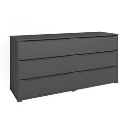 VICCO Kommode, Anthrazit, Holzwerkstoff, 6 F&auml;cher, 6 Schubladen, Rechteckig, 160x77.6x48 cm, Wohnzimmer, Kommoden & Sideboards, Kommoden