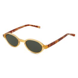 Fielmann JIL 038 SUN CL BALA | Kinder-Sonnenbrille | Fassung: Vollrand, Oval, Acetat, Honig Havanna | Glasfarbe: Gr&uuml;n