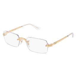 Ray-Ban RX3928V Brille Unisex | Fassung: Randlos, Eckig, Gold