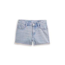 Tom Tailor M&auml;dchen Jeans Shorts, blau, Uni, Gr. 164