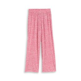 Tom Tailor M&auml;dchen Wide Leg Hose mit Struktur, orange, Gebl&uuml;mt, Gr. 122