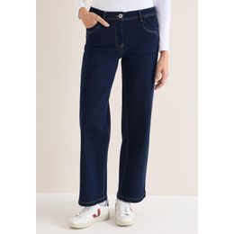 Loose-fit-Jeans Cecil, Damen, Gr. 36, L&auml;nge 30, rinsed wash, Jeans, 81% Baumwolle, 17% Polyester, 2% Elasthan, unifarben, normal, Jeans, 5-Pocket-Style