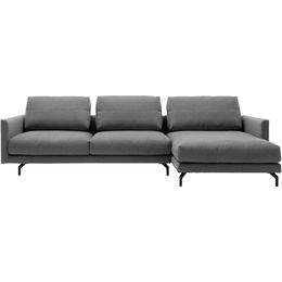 Ecksofa "CR.414, Designecksofa, Polsterecke, Breite 300cm, L-Form", grau (lichtgrau, schwarzgrau), B:280cm H:91cm T:172cm, CREATION BY ROLF BENZ, Sofas, Ecksofa, wahlweise aus feinstem Rindsleder oder hochwertigem Chenille