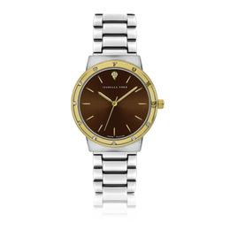 Quarzuhr ISABELLA FORD "FH2-B058S", silber, Armbanduhren, Damen, Quarzuhr
