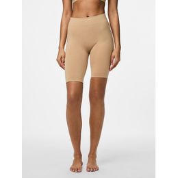 Shapingpants Pieces "PCLONDON SHORTS NOOS BC", Damen, Gr. S, nature, Jersey, Obermaterial: 93% Nylon, 7% Elasthan, unifarben, Unterhosen, aus Nylon und Elasthan, elastische Passform, pflegeleicht