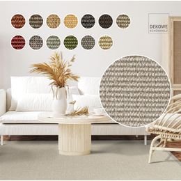 Sisalteppich Dekowe "Mara S2 mit Bord&uuml;re", grau (kieselgrau), B:67cm H:5mm L:133cm, Sisal, Teppiche, Sisalteppich, Flachgewebe, Material: 100% Sisal, Wohnzimmer, Kundenliebling