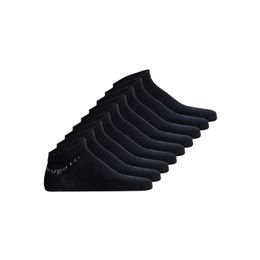 Sneakersocken Bugatti "Socken 9er Pack", Herren, Gr. 43-46, blau (dunkelblau), Obermaterial: 78% Baumwolle CO. 20% Polyamid PA. 2% Elasthan EL., Socken Sneakersocken