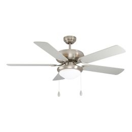 hofstein Eglo BALLINA Deckenventilator Nickel-Matt, 2-flammig